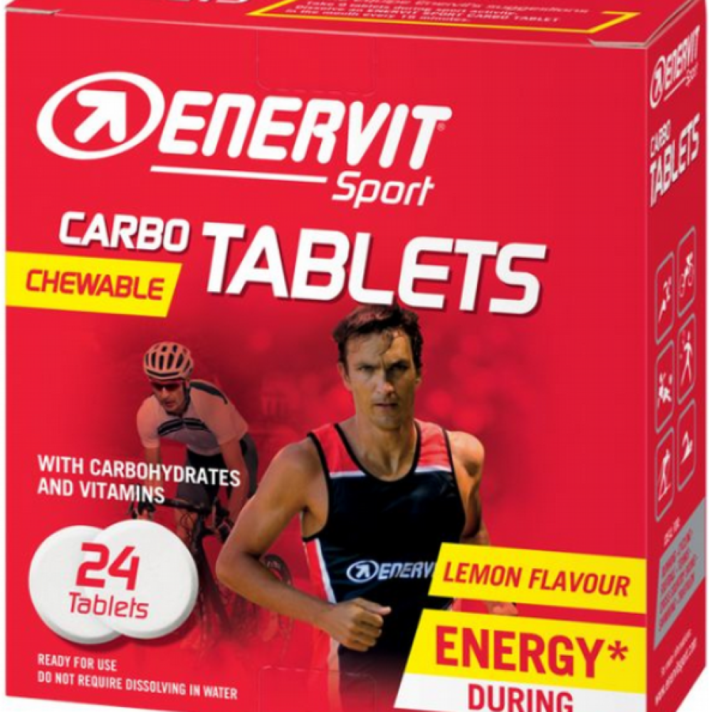 ENERVIT Sport CARBO TABLETS - limona